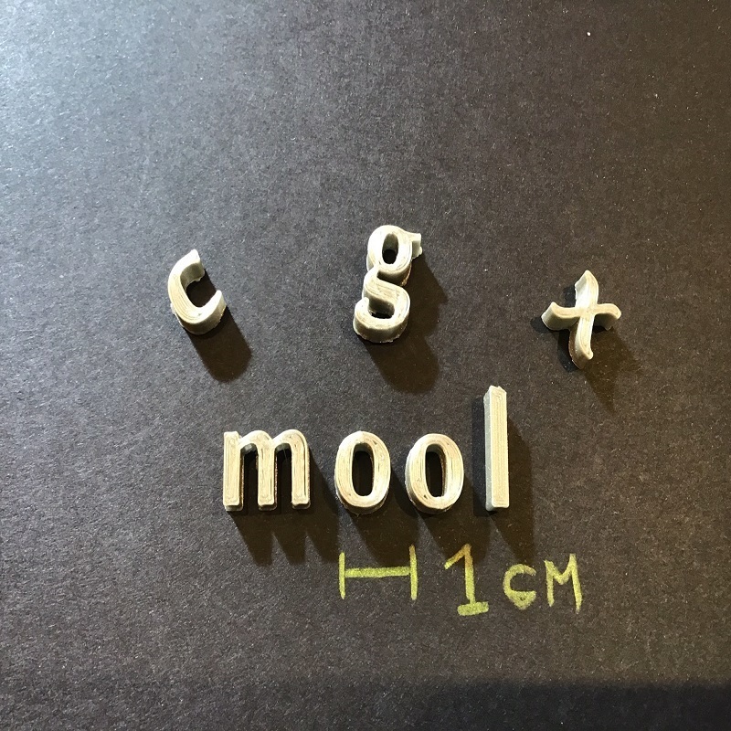 3D file MOOL Font lowercase 3D letters STL file・3D printing template to ...