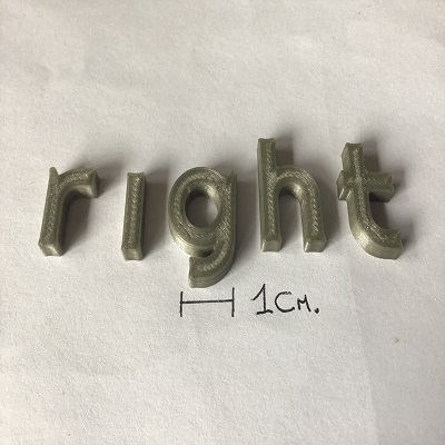 3D file RIGHT lowercase 3D letters STL file ️・3D print design to ...