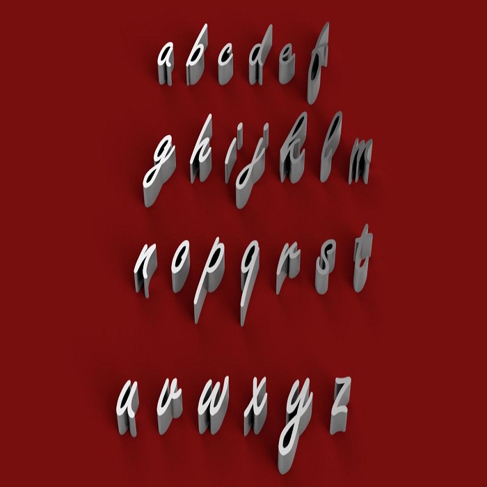 Archivo 3D Fuente FREESTYLE letras 3D minúsculas Archivo STL 📱・Plan ...