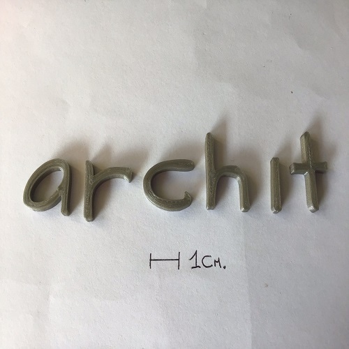 3D file ARCHIT lowercase 3D letters STL file 📁・3D printer design to ...