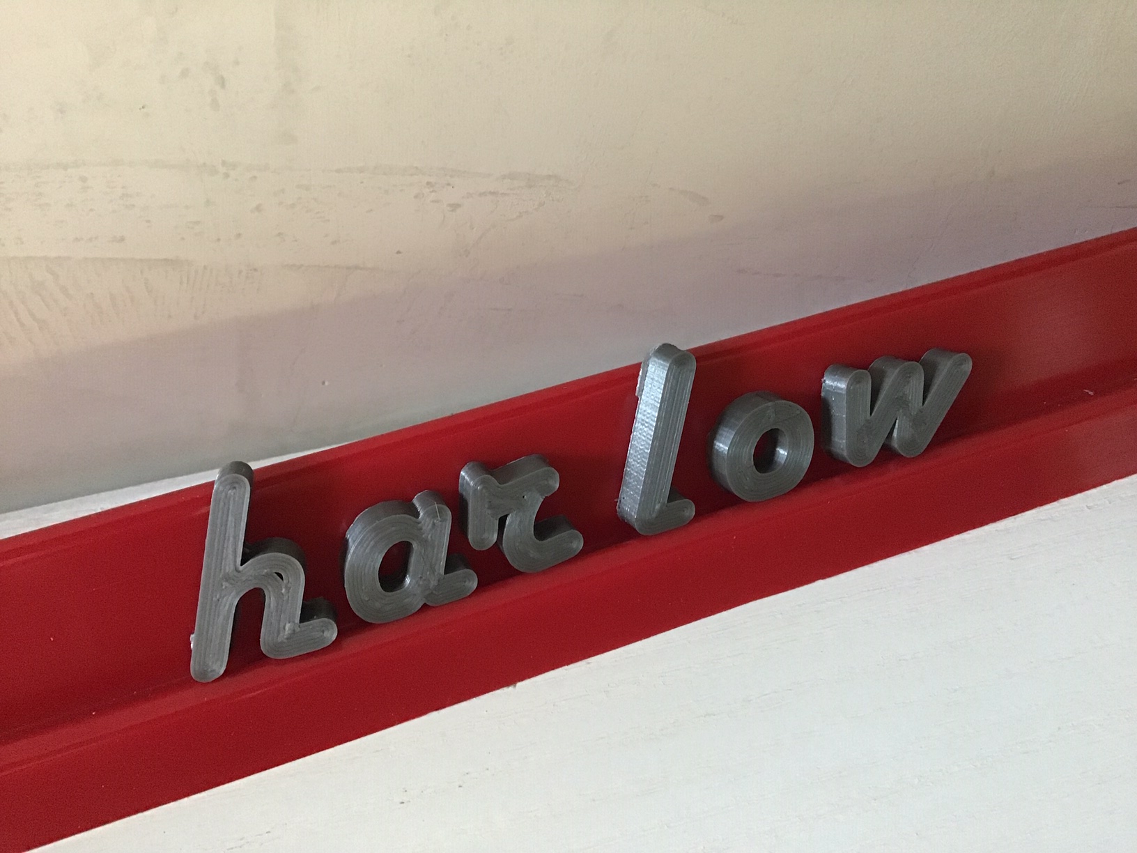 3D file HARLOW font lowercase 3D letters STL file・Template to download ...