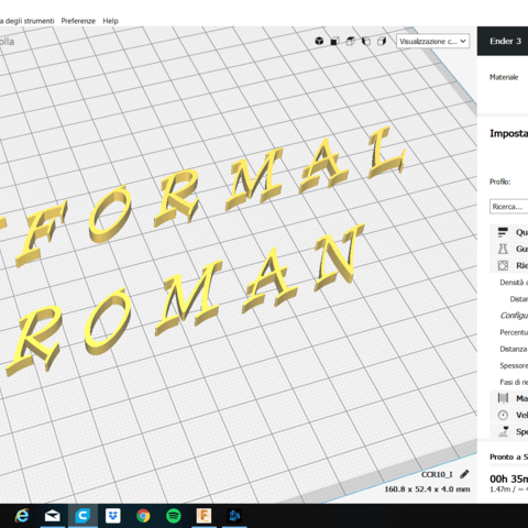 Download 3D printer designs INFORMAL ROMAN font uppercase and lowercase ...