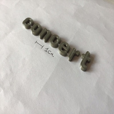 3D file CONCERT lowercase 3D letters STL file・3D print model to ...