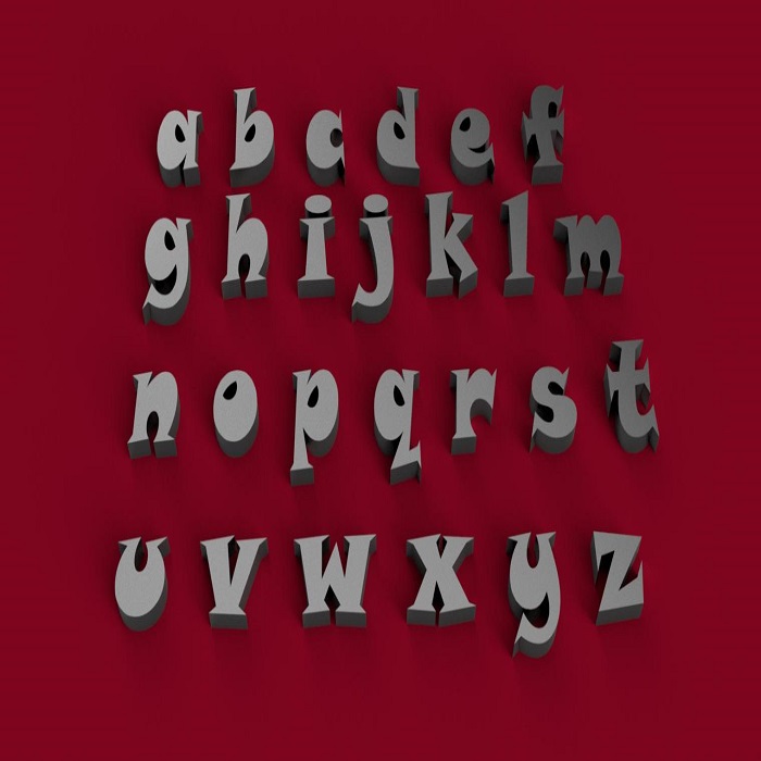 3D file SNAP font lowercase 3D letters STL file・3D printer model to ...