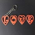 Download 3D printer designs PENDANT HEART Valentine's day 3d letters ...