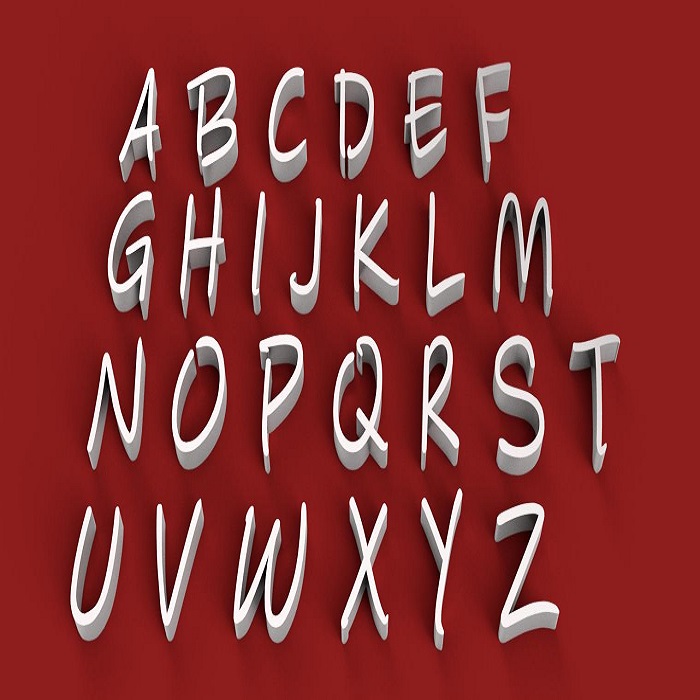 3D file INK DRAFT font uppercase 3D letters STL file・Model to download ...