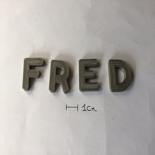 3D file FRED uppercase 3D letters STL file 📁・Template to download and ...