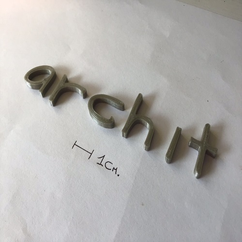 3D file ARCHIT lowercase 3D letters STL file 📁・3D printer design to ...