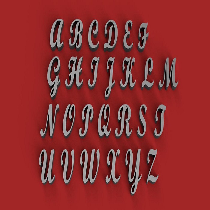 3D file SCRIPTBOLD uppercase 3D letters STL file 📁・Model to download ...