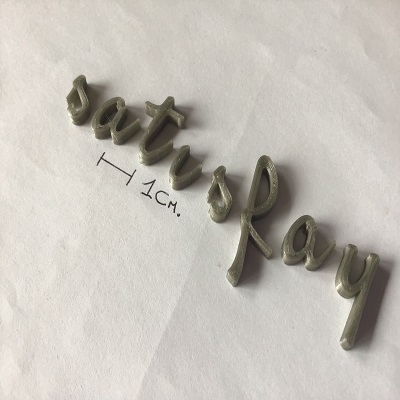 3D file SATISFY lowercase 3D letters STL file・Design to download and 3D ...