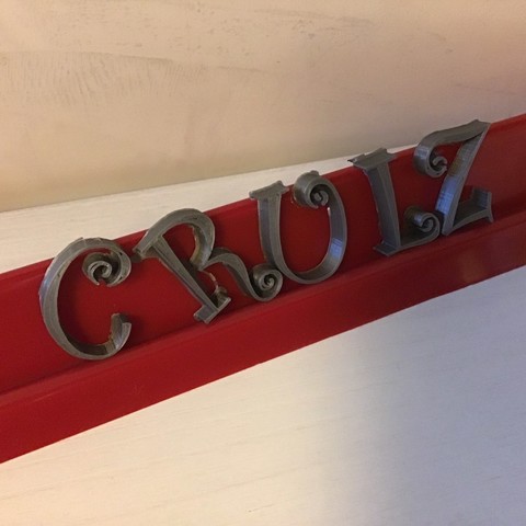 Download STL file CURLZ font uppercase 3D letters STL file • 3D ...