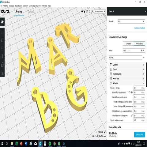 Download 3D printing designs 3d letters for keychain and more ・ Cults