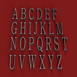 STL files for 3D printer Fonts ・ Cults