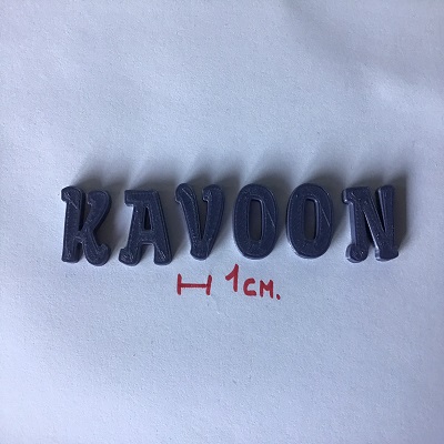 3D file KAVOON uppercase 3D letters STL file・3D printable design to ...