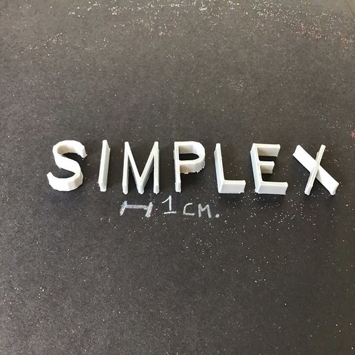Download 3D printing files SIMPLEX font uppercase 3D letters STL file ...