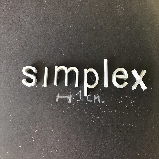 Download 3D printer designs SIMPLEX font lowercase 3D letters STL file ...