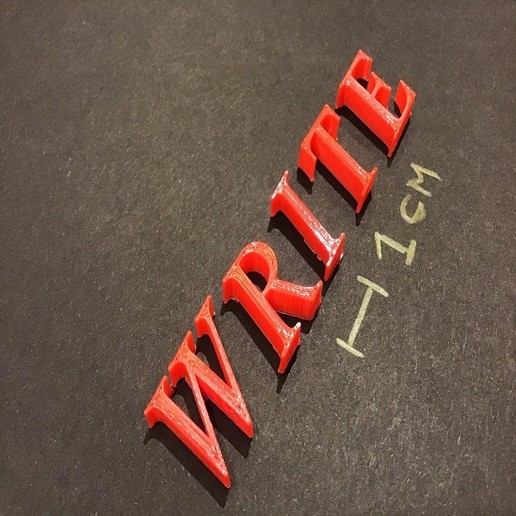 Download STL file WRITE font uppercase 3D letters STL file • 3D ...