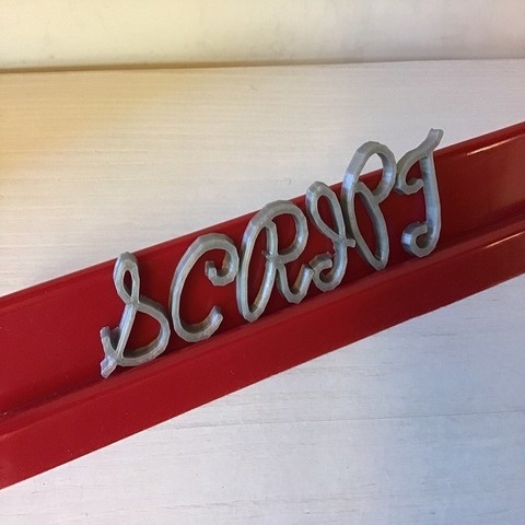 Download 3D print files SCRIPTS FONT UPPERCASE 3D LETTERS STL FILE ・ Cults