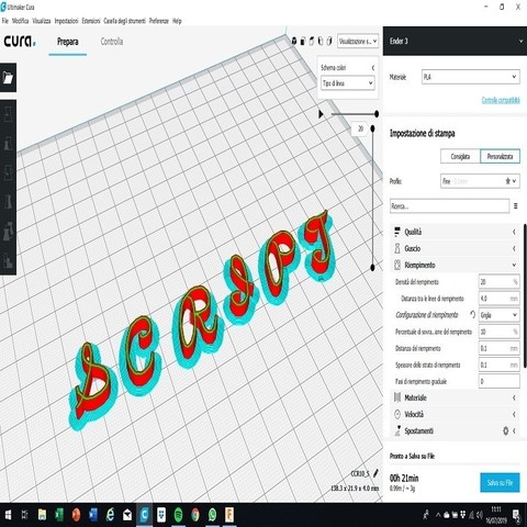Download 3D print files SCRIPTS FONT UPPERCASE 3D LETTERS STL FILE ・ Cults