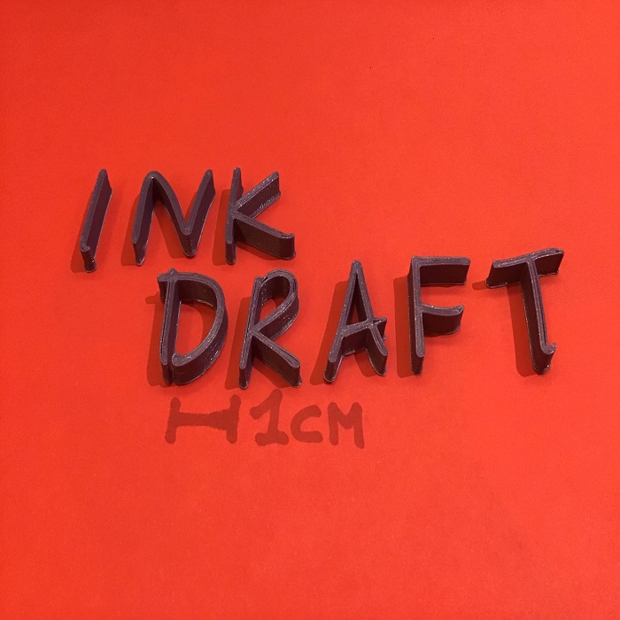 3D file INK DRAFT font uppercase 3D letters STL file・Model to download ...