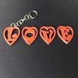 Download 3D printer designs PENDANT HEART Valentine's day 3d letters ...