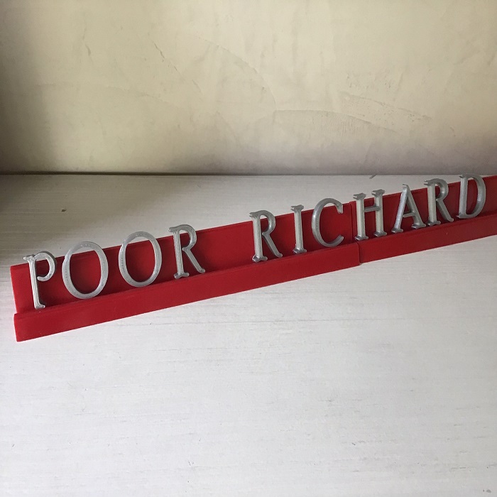 Download STL file POOR RICHARD font uppercase STL file 3D • 3D printer ...