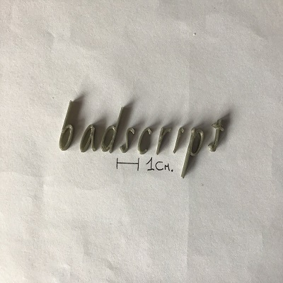 3D file BADSCRIPT lowercase 3D letters STL file 📁・3D print design to ...