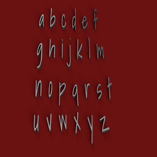 3D file SHADOW lowercase 3D letters STL file 📁・3D printer design to ...