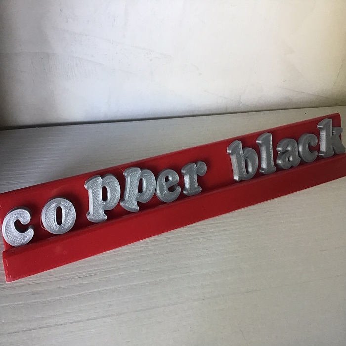 3D file COPPER BLACK font uppercase and lowercase 3D letters STL file ...