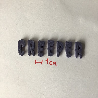 3D file CREEPER 3D letters STL file・Model to download and 3D print・Cults