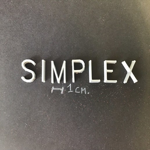 Download 3D printing files SIMPLEX font uppercase 3D letters STL file ...