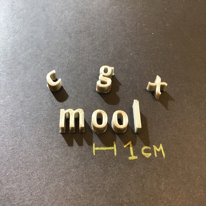 3D file MOOL Font lowercase 3D letters STL file・3D printing template to ...