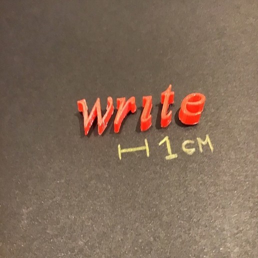 Download STL file WRITE Font lowercase 3D letters STL file • 3D ...