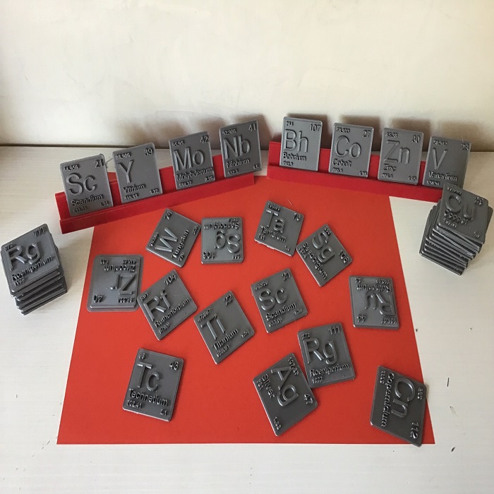 3D file Periodic Table of Elements d-block chemistry - stl file・3D ...