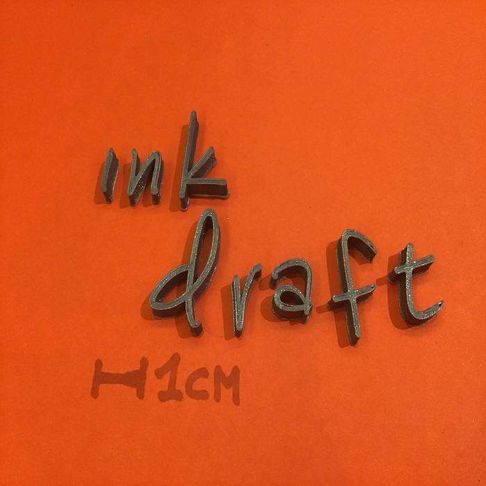 Download STL file INK DRAFT Font lowercase 3D letters STL file • 3D ...