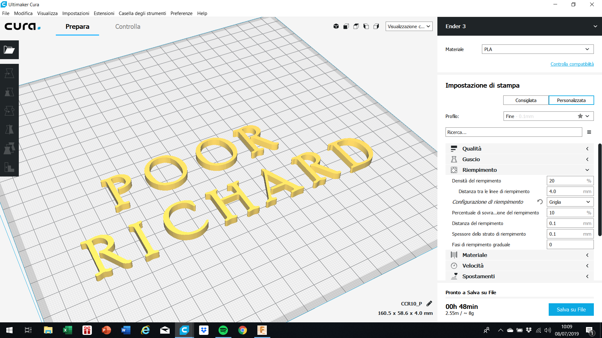Download STL file POOR RICHARD font uppercase STL file 3D • 3D printer ...
