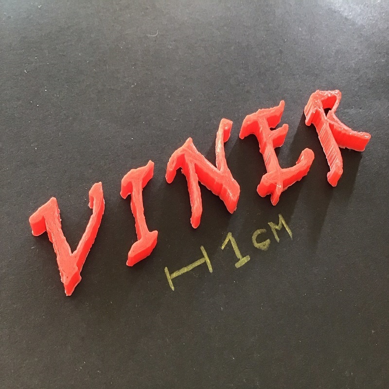 3D file VINER Font 3D letters STL file・3D printing template to download ...