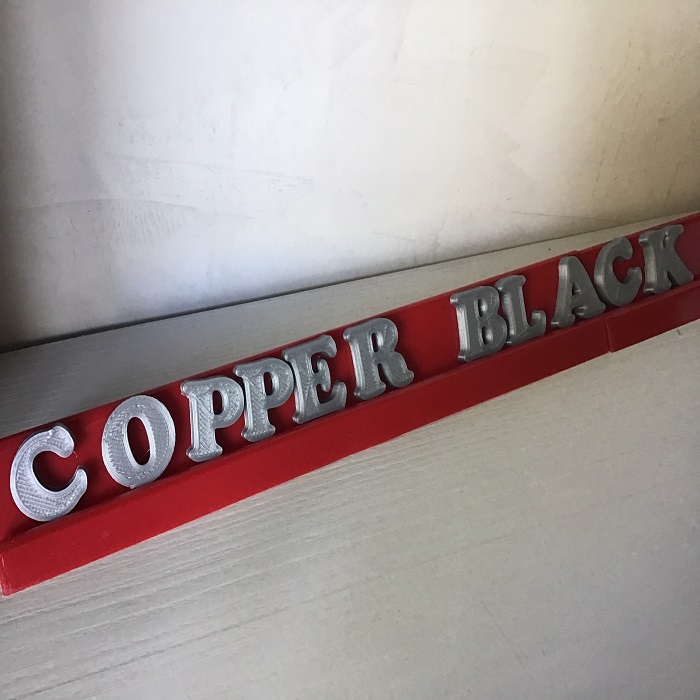 3D file COPPER BLACK font uppercase and lowercase 3D letters STL file ...