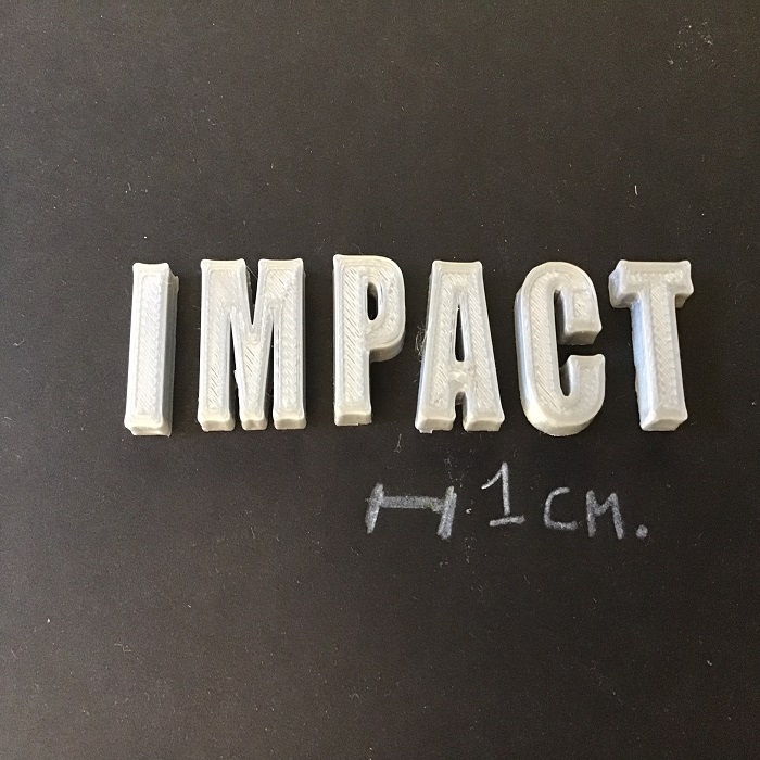 Archivo 3D IMPACTO fuente mayúscula letras 3D archivo STL・Idea de ...