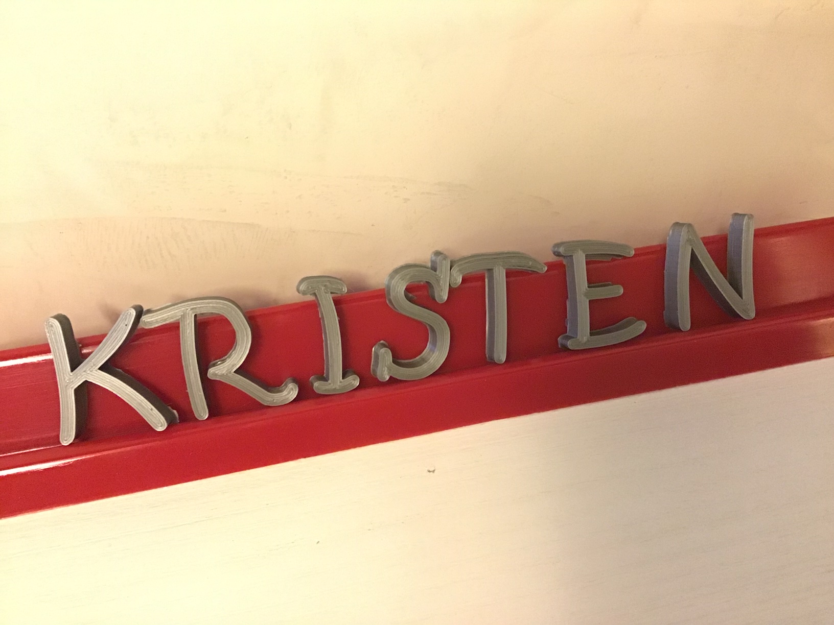 3D file KRISTEN font uppercase 3D letters STL file・Model to download ...