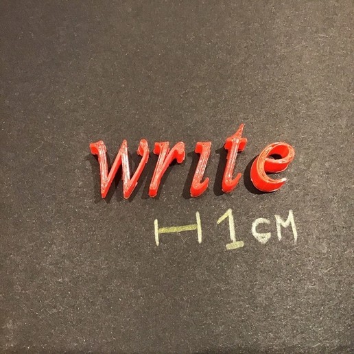 Download STL file WRITE Font lowercase 3D letters STL file • 3D ...