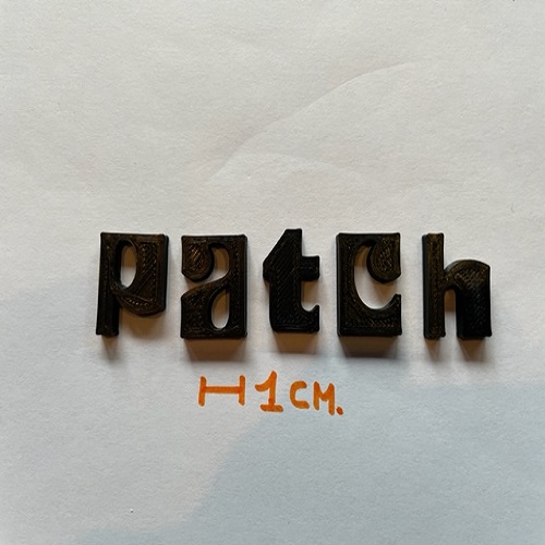3D file PATCHWORK lowercase 3D letters STL file・3D printable model to ...