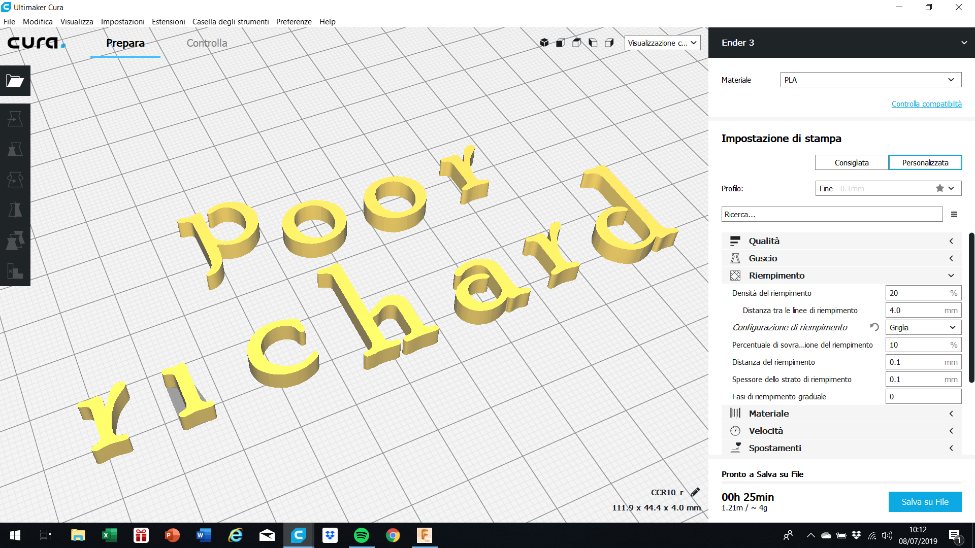3D file POOR RICHARD font lowercase STL file・Model to download and 3D ...