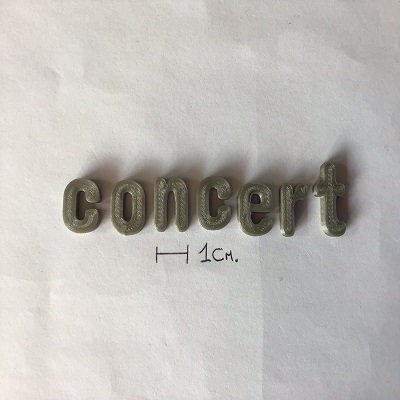3D file CONCERT lowercase 3D letters STL file・3D print model to ...