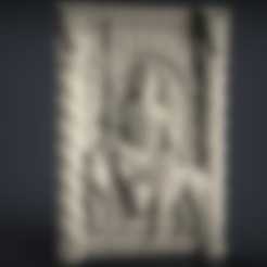 Download free STL file Odin with 2 wolves on his throne god art cnc router machine • 3D print ...