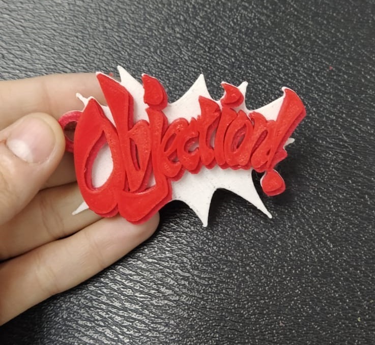 Free STL file Objection Keychain 🗝️・3D printing idea to download・Cults
