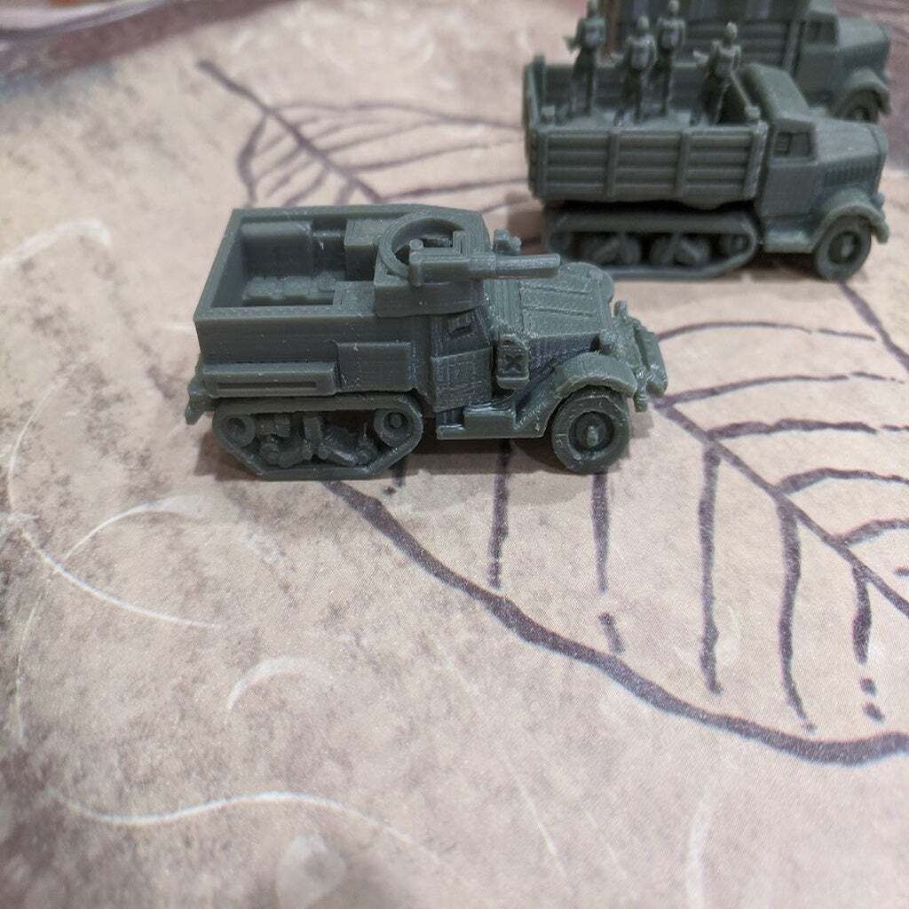 STL file US Army M3-Half Track 1:100 Easy Print・Design to download and ...
