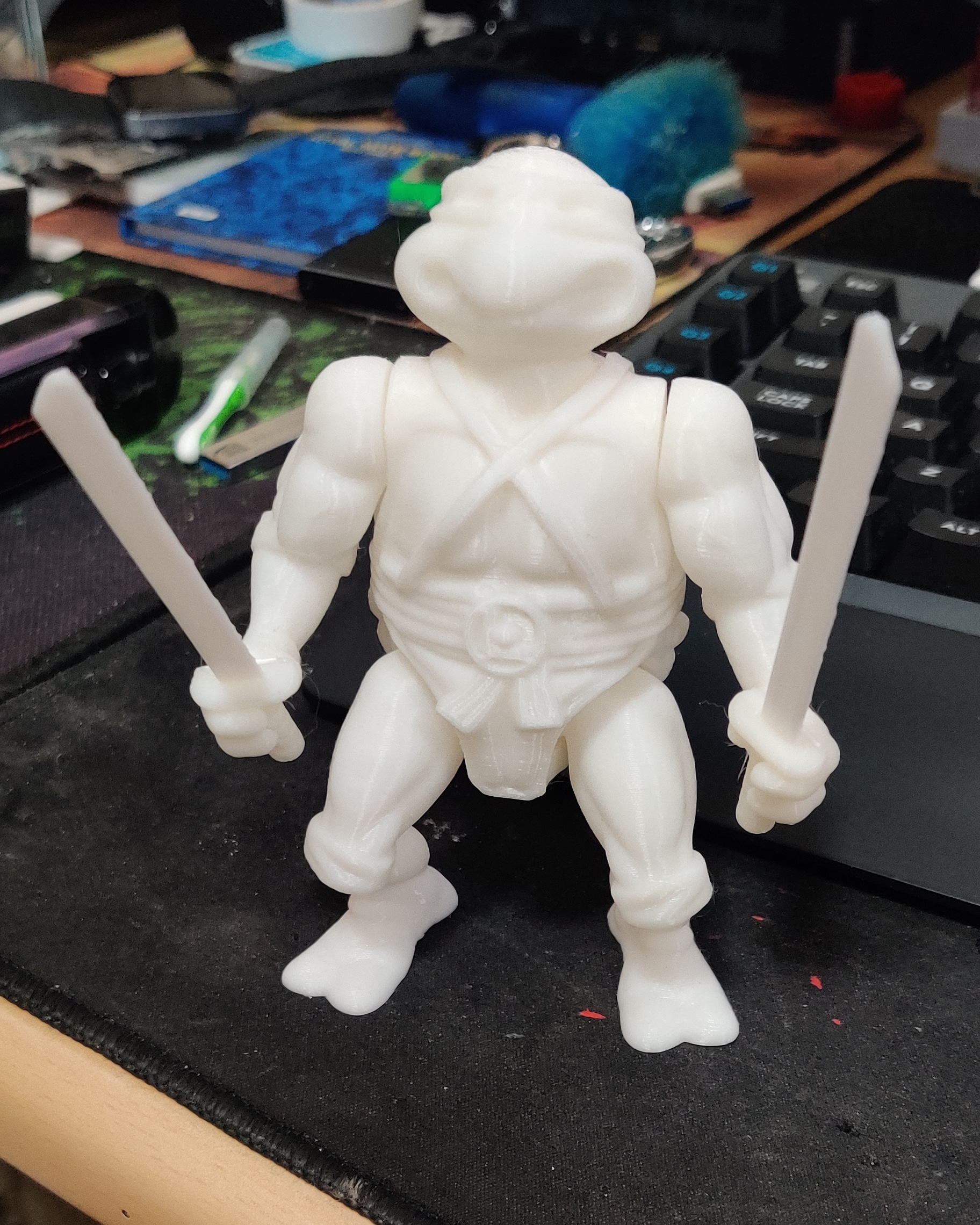 3D printing TMNT Leonardo Articulated Print-in-Place and Assembly ...