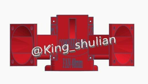 Free 3D file Double fan 40mm + Dial Comparator Mount 🔧・3D print design ...