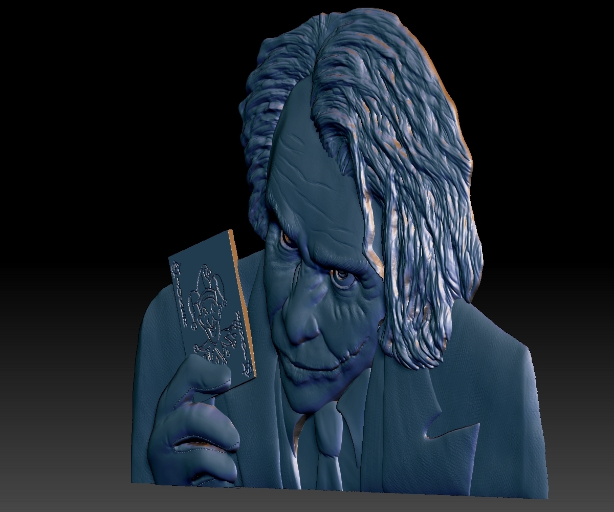 3D file Joker stl model file bas relief - CNC TESTED・3D printable model ...